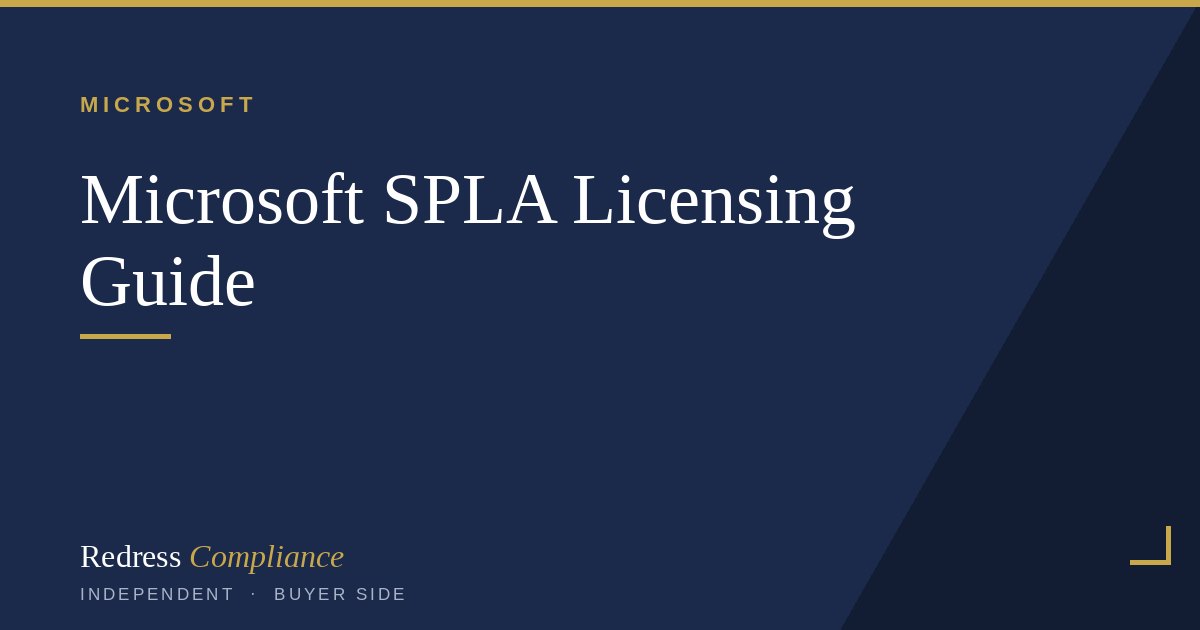Microsoft SPLA Licensing Guide: Hosters and SPUR | Redress