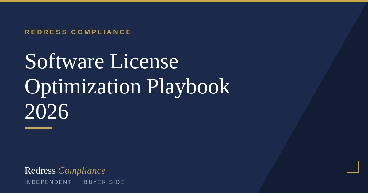Software License Optimization Playbook 2026 | Redress